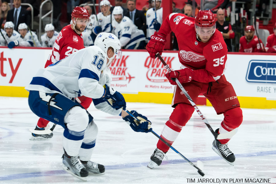 Red Wings vs Lightning Oct 16 Game PIX - In Play! magazine