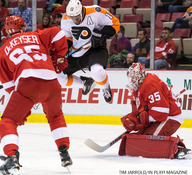 Detroit Red Wings vs Flyers - PIX - In Play! magazine